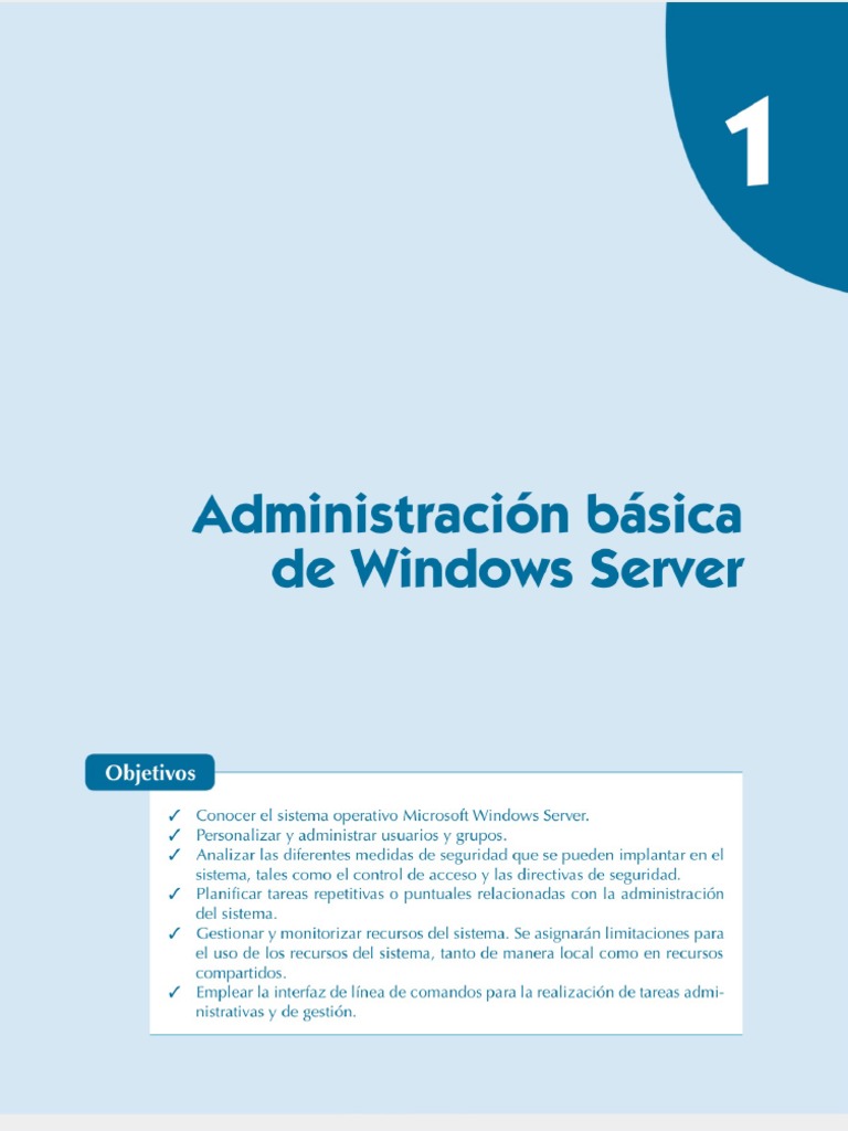 Administración Básica de Windows Server | PDF