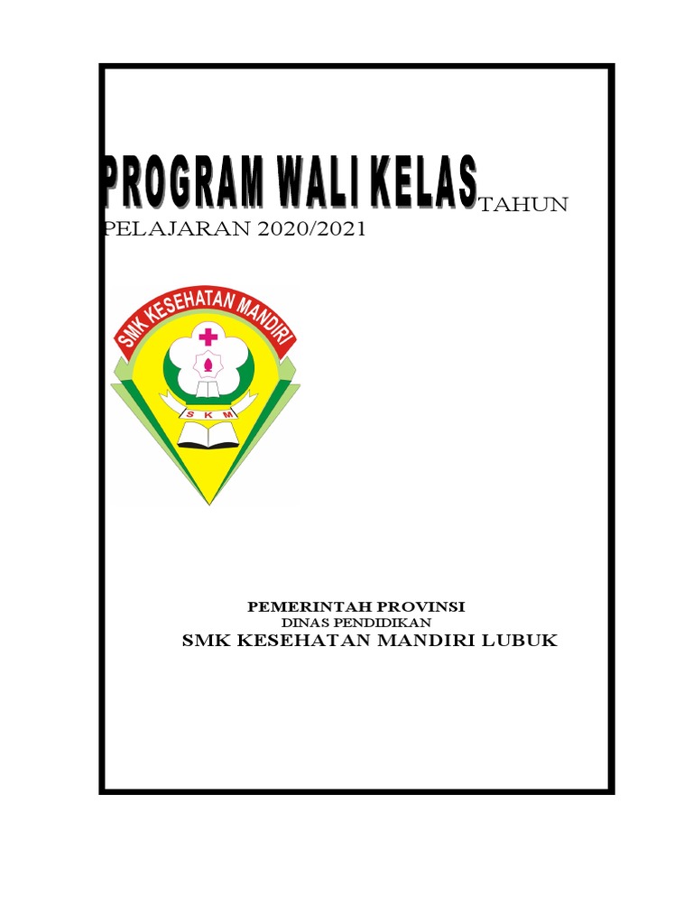Program Kerja Wali Kelas SMK 2020/2021 | PDF | Karier & Perkembangan
