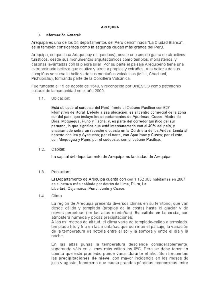 AREQUIPA | PDF