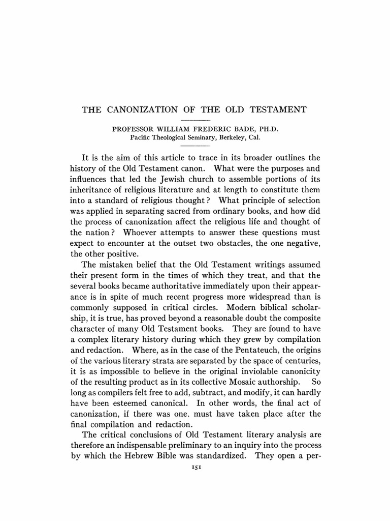 Old Testament Cannonization | PDF | Ketuvim | Biblical Canon