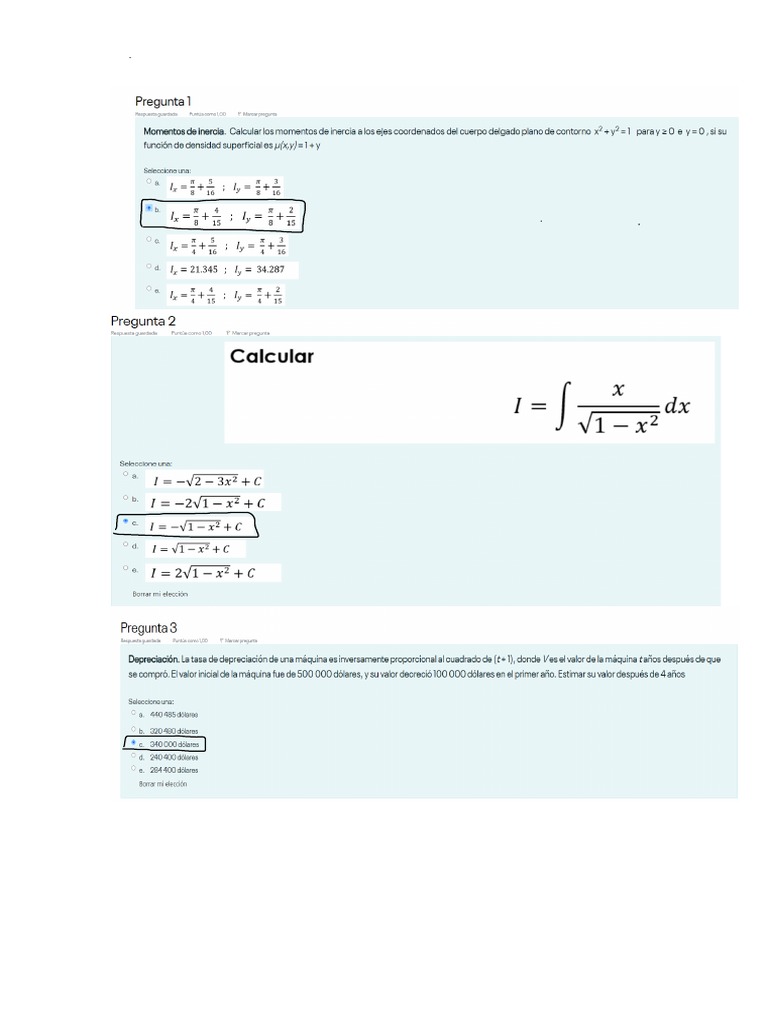 Actividad Virtual 1 Calculo Integral | PDF