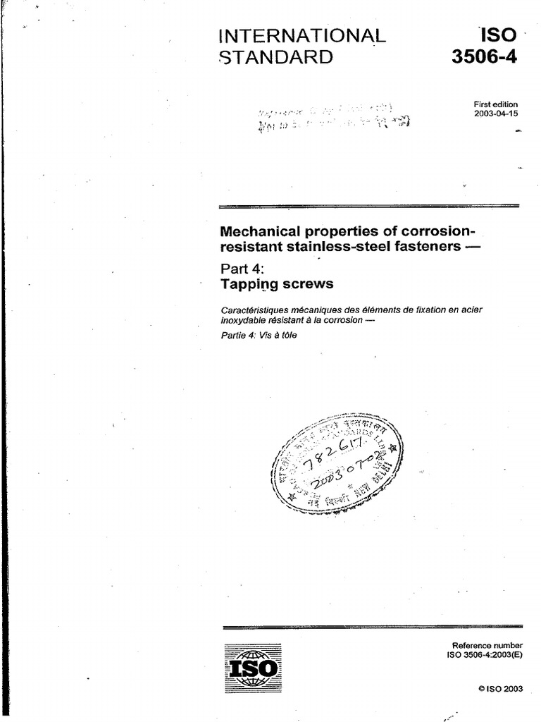 014-Iso 3506 004 2003 | PDF