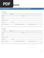 Verkoopsovereenkomst Auto Verkoop | PDF