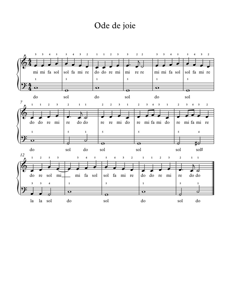 Ode de Joie | PDF