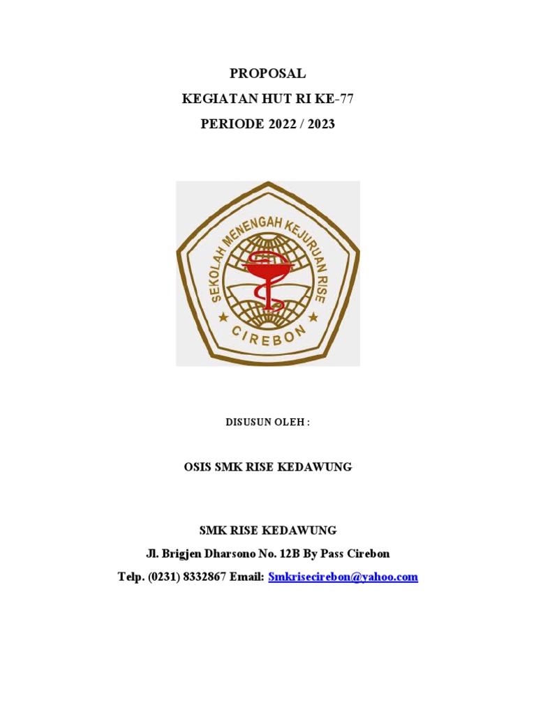 Proposal Hut Ri Ke 77 | PDF