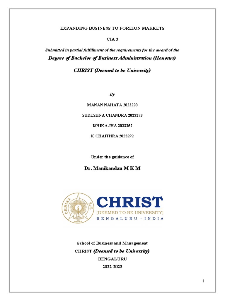 Global Business CIA 3 | PDF | Restaurants | Taxes