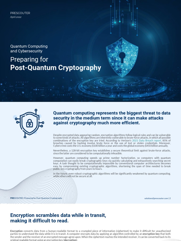 Preparing-for-Post-Quantum-Cryptography_2022 | PDF | Cryptography | Key ...