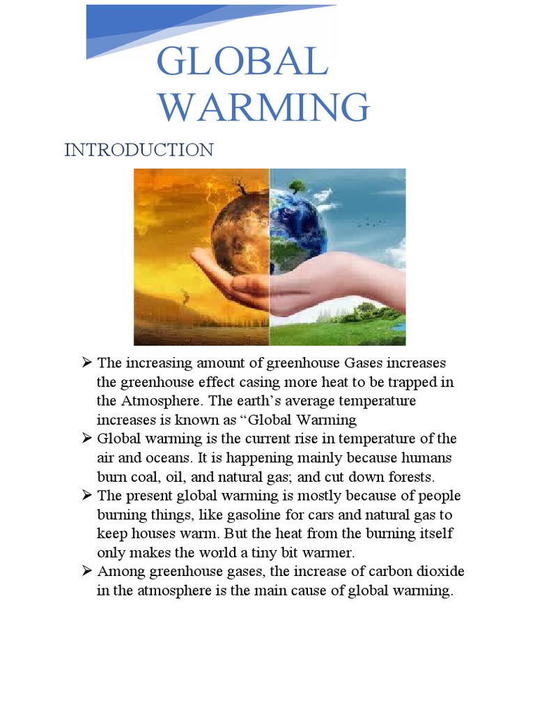Global Warming | PDF | Greenhouse Gas | Climate Change