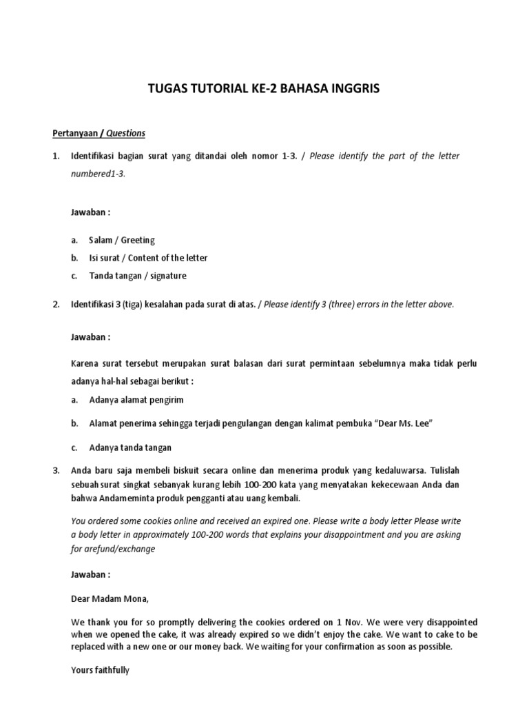 Tugas BHS Inggris | PDF