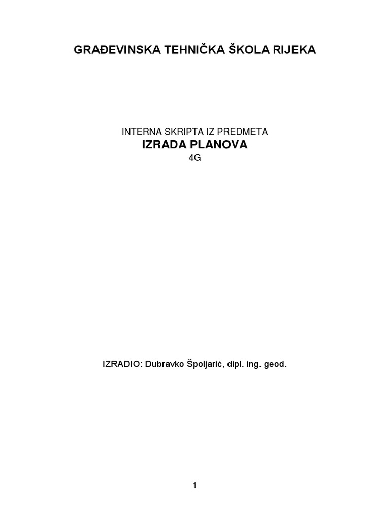 Skripta Izrada | PDF