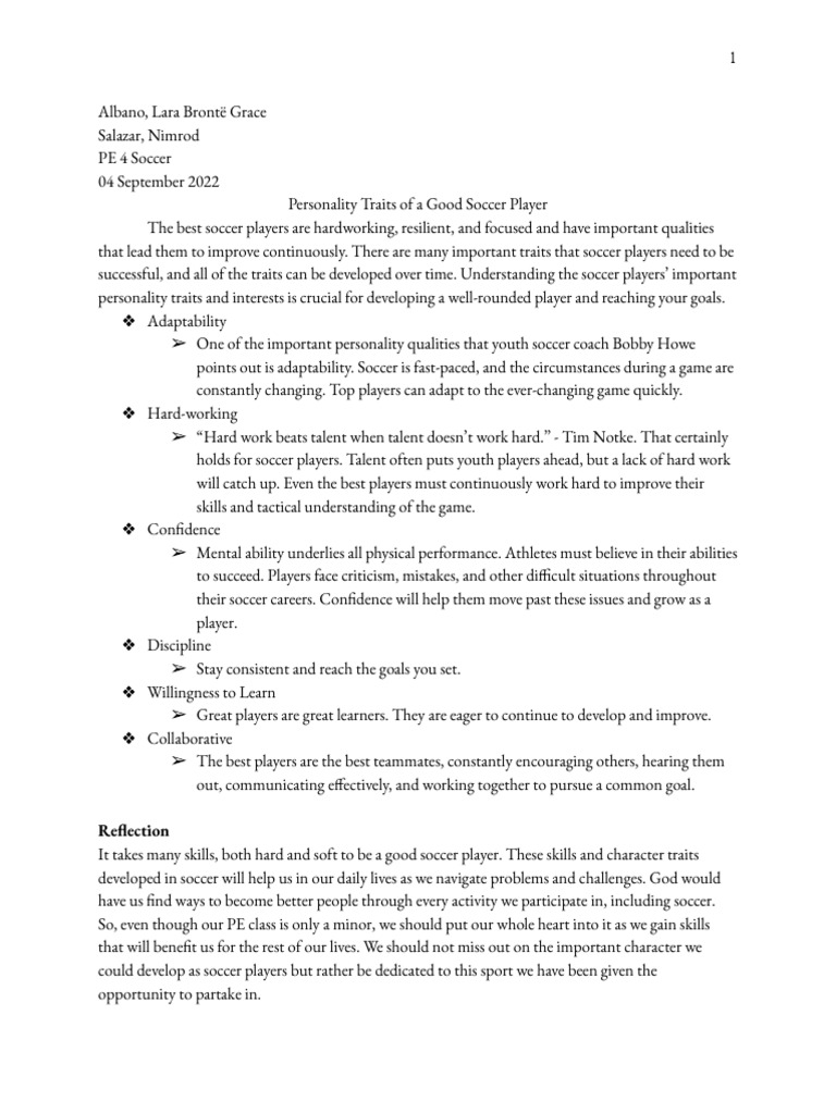 Pe4 Reflection Pdf Psychological Concepts Behavioural Sciences