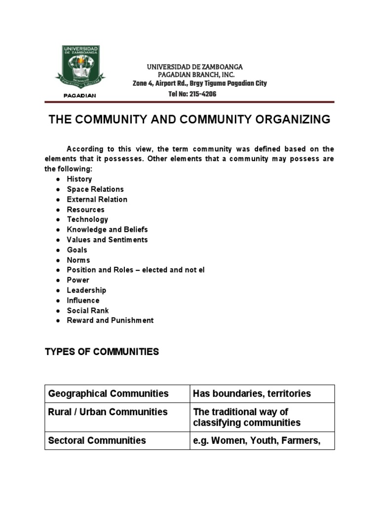 Community Organizing in the Philippines | PDF | Community | Demography