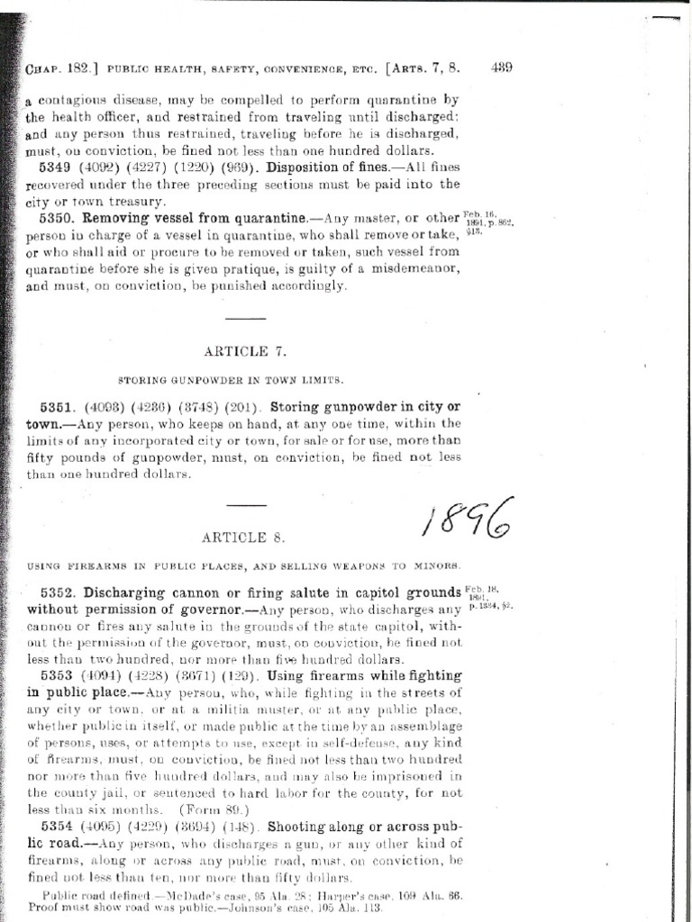 Codified Law Alabama | PDF | Quarantine | Common Law