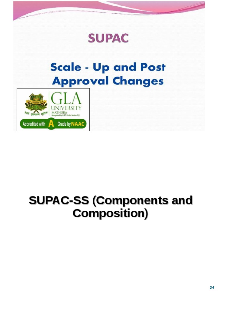SUPAC Guidelines PPT - 2 | PDF | Topical Medication | Materials