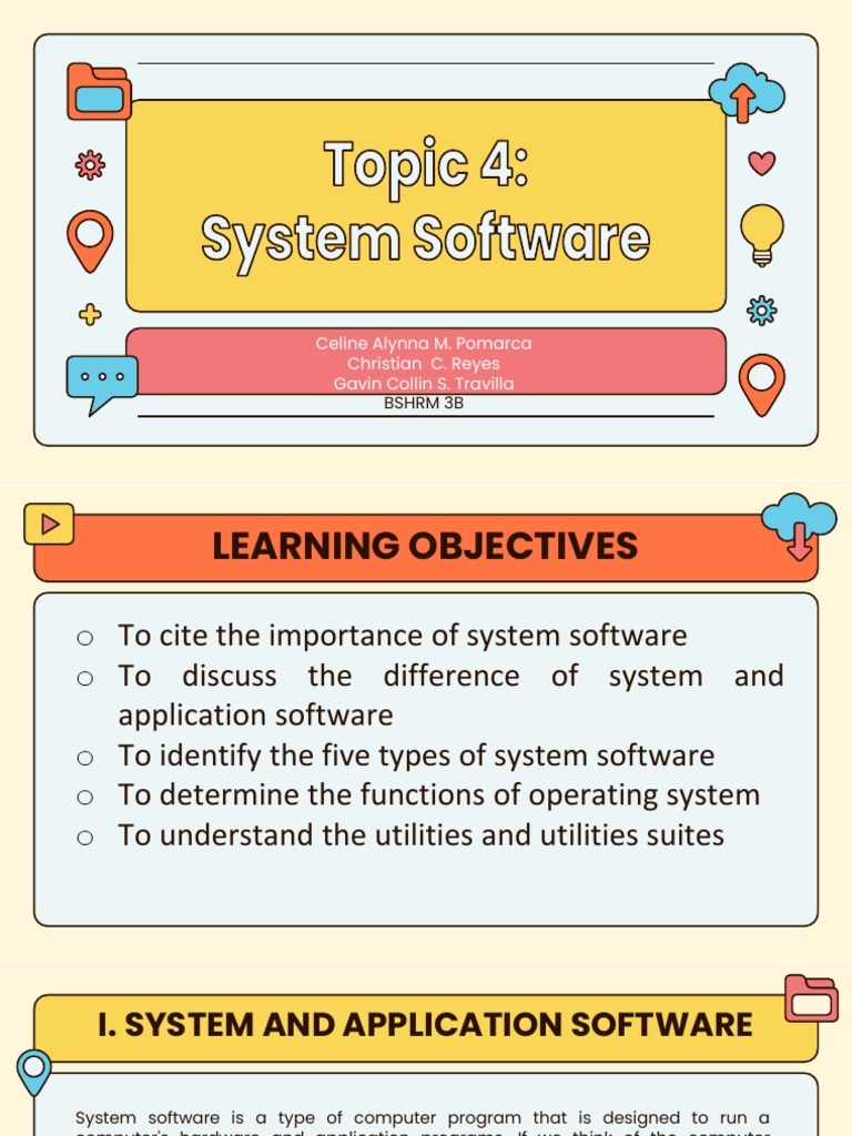 Topic 4 System Software | PDF | Operating System | Programming