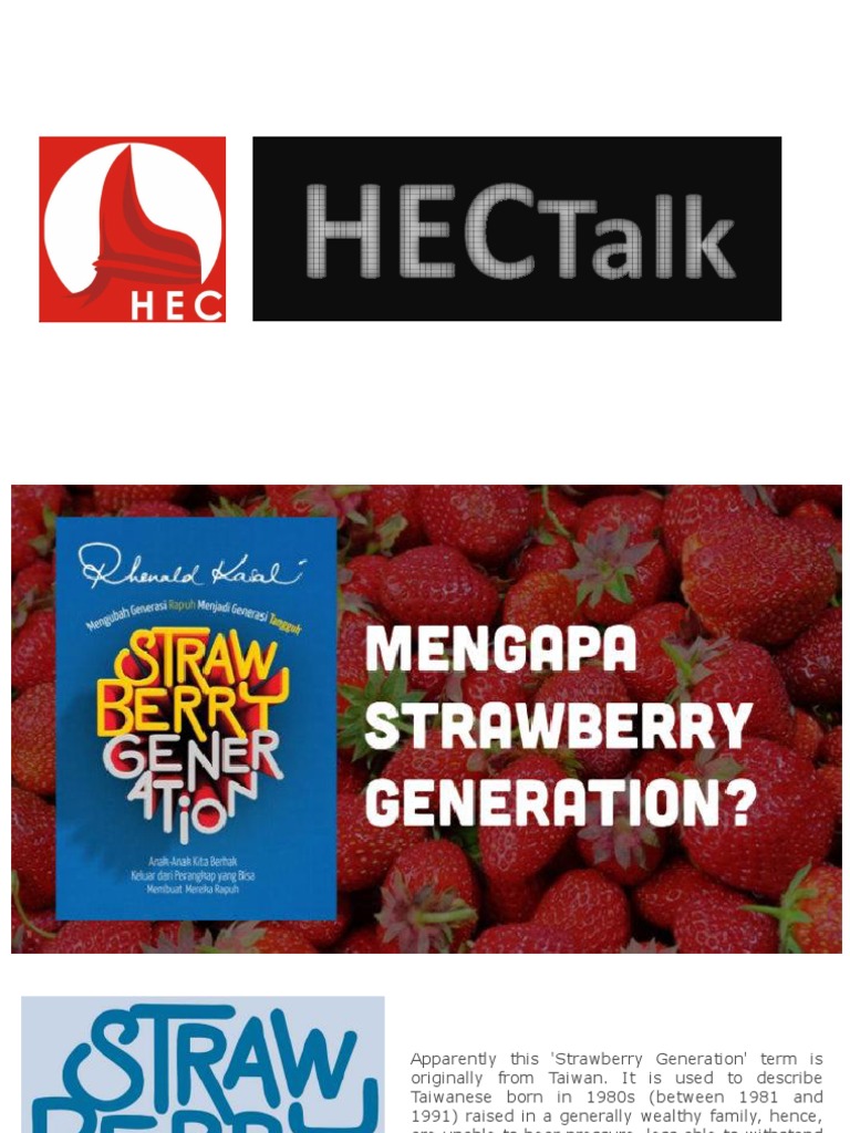 Understanding the "Strawberry Generation | PDF