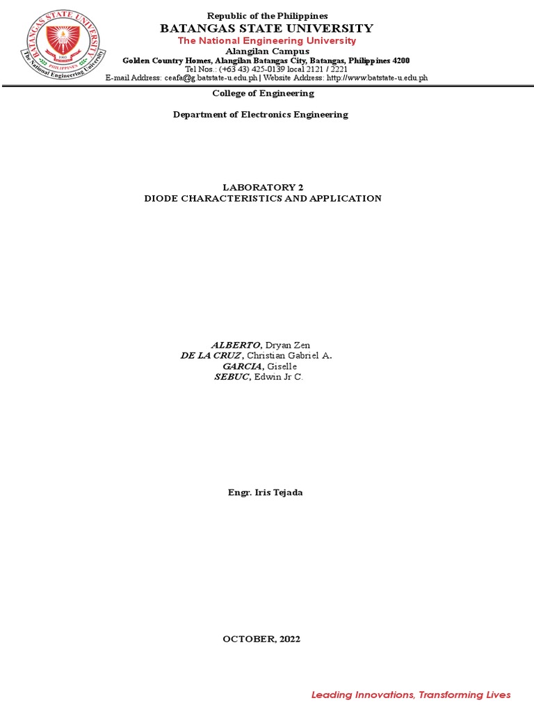 Labno2 Alberto Delacruz Garcia Sebuc | PDF | Rectifier | Diode
