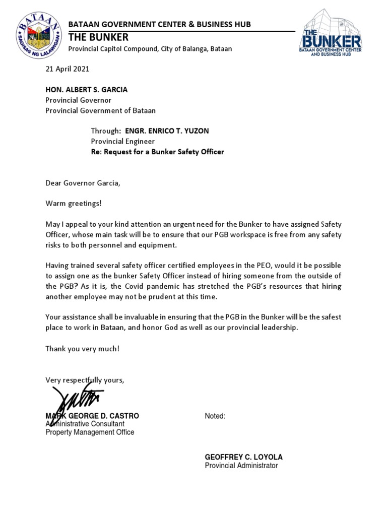 Request For Safety Officer | PDF