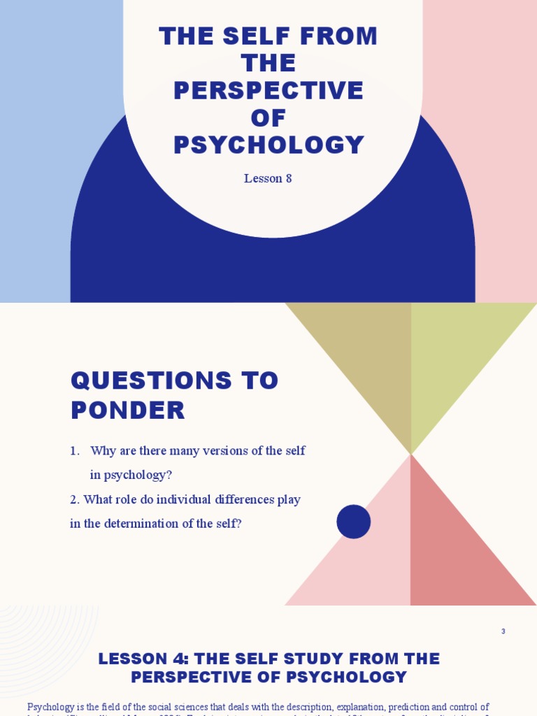 William James' Theory of the Self | PDF | Thought | Self