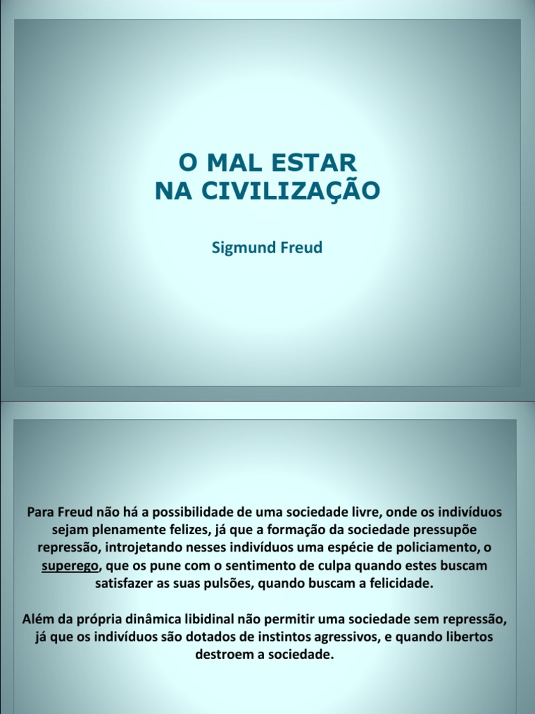 Mal-Estar na Civilização de Freud | PDF | Amor | Sigmund Freud