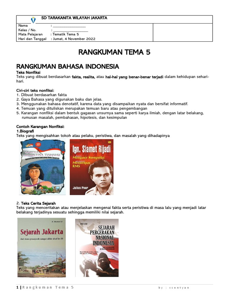 Tema 5 | PDF | Ilmu Sosial | Perjalanan