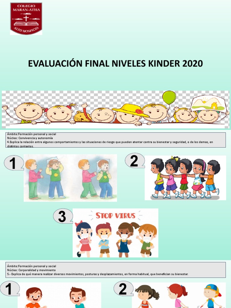 Evaluacion Final Kinder | PDF | Comunicación | Pensamiento