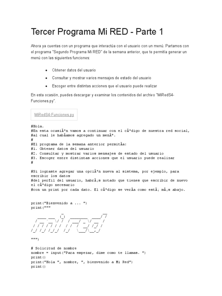 8 Programa Mi Red | PDF