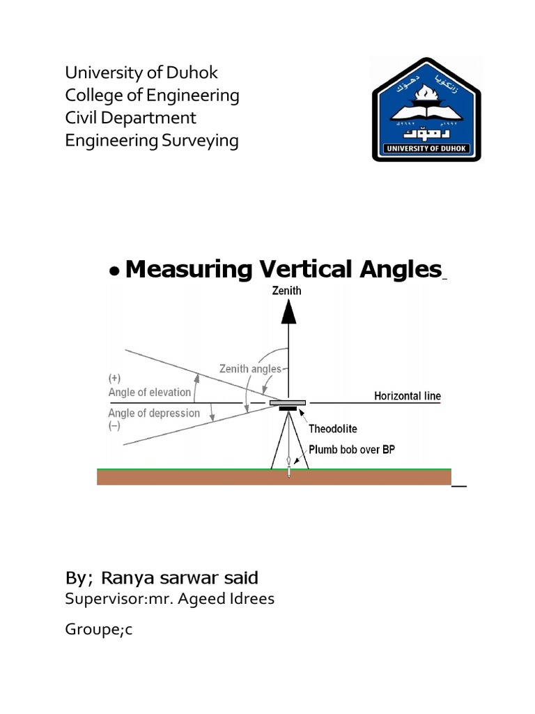 Measuring Vertical Angles | PDF | Metrology