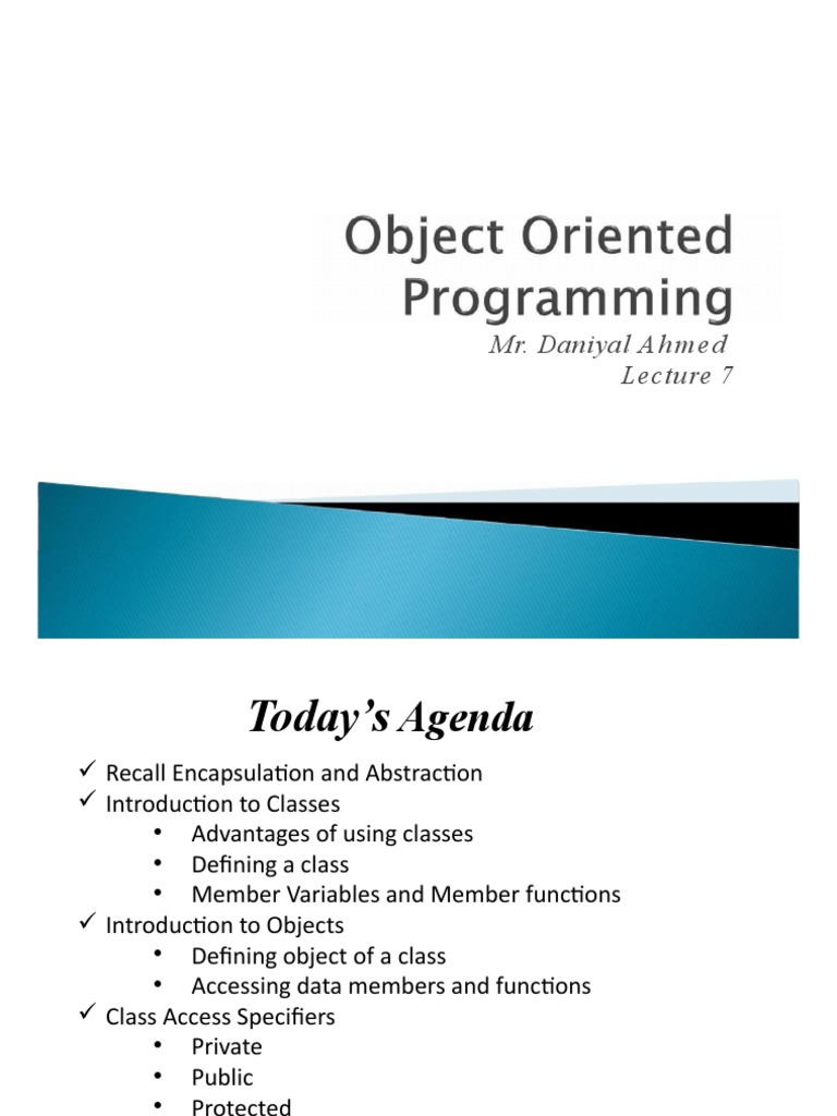 Week 4 Lecture 1 Classes Constructors And Destructors Pdf Class Computer Programming 5649