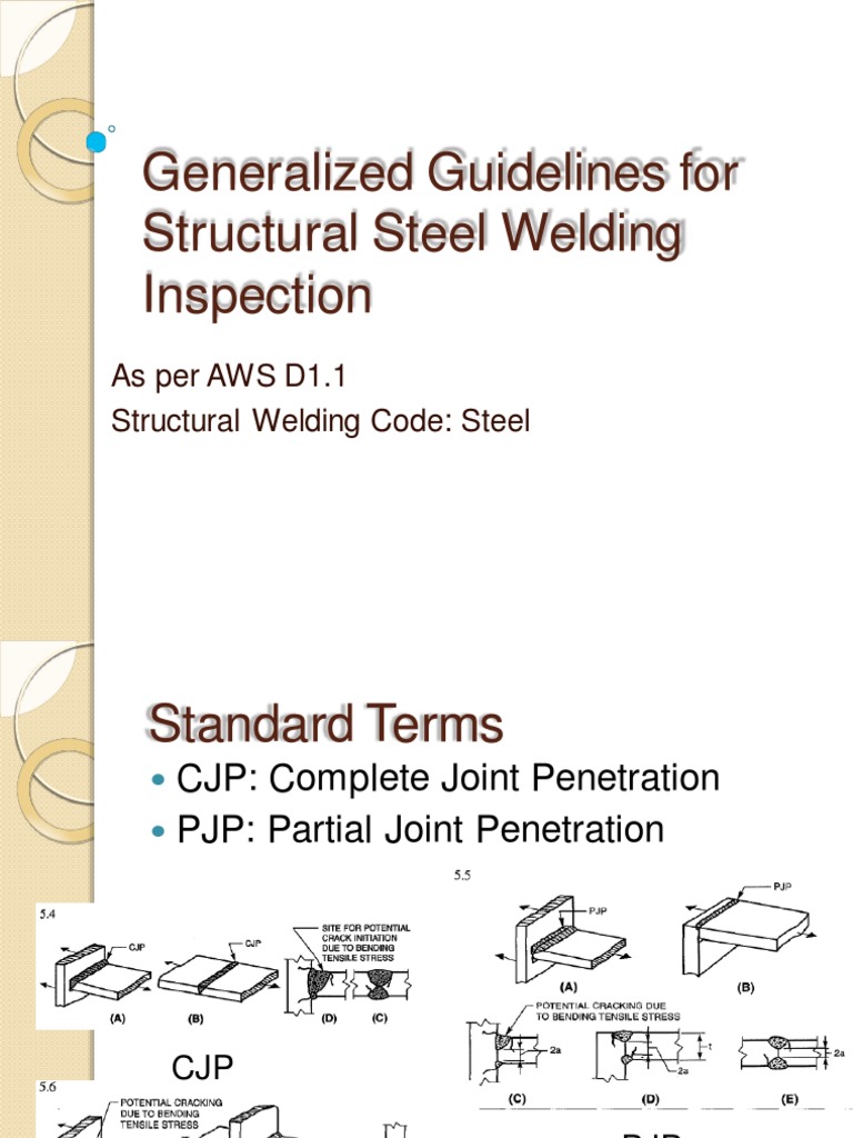AWS D1.1 Generalized Guidelines For Struct Steel Weld Ins | PDF ...