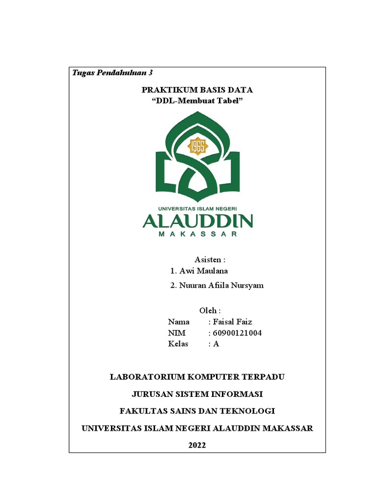 TP 3 - Basis Data Salinan | PDF