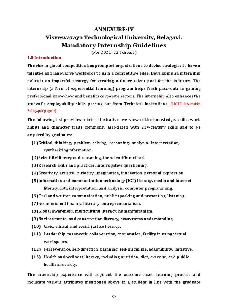 Anex4 Internship 2021 | PDF | Internship | Job Hunting