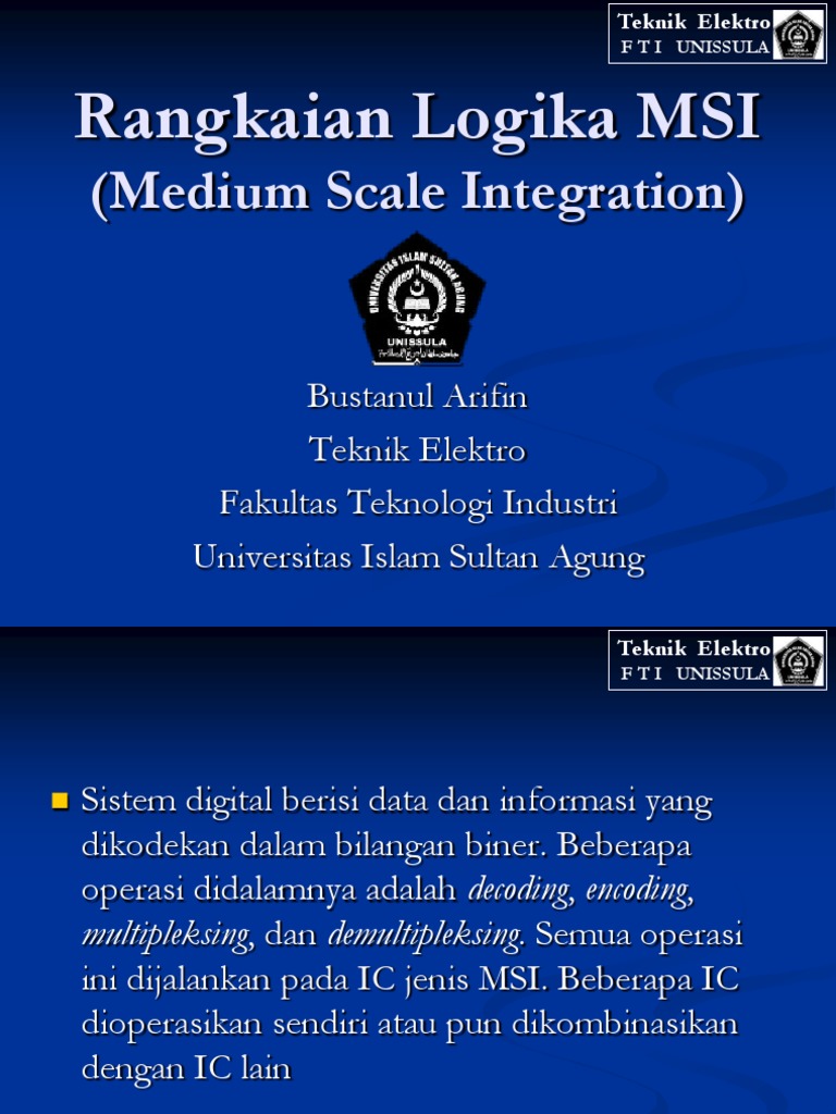 05-Rangkaian Logika MSI | PDF