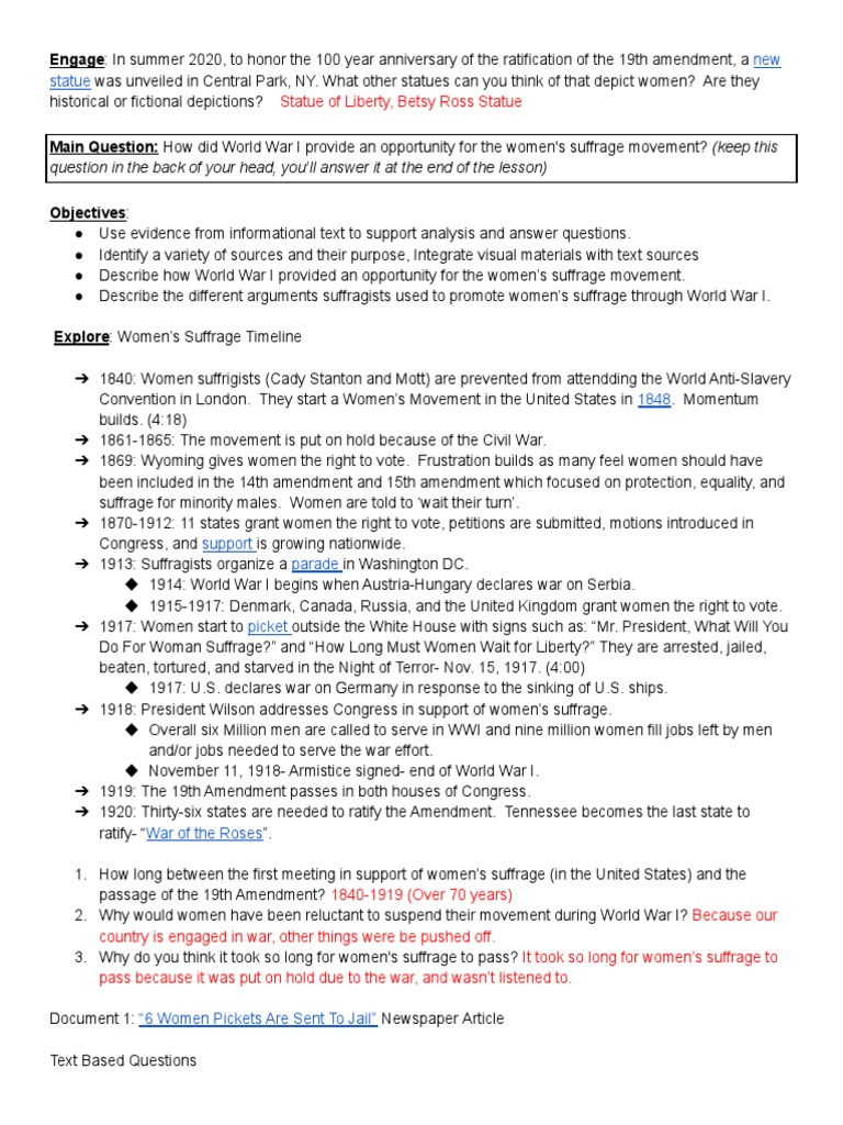 3.2 Women's Suffrage | PDF | Women's Suffrage | Suffrage