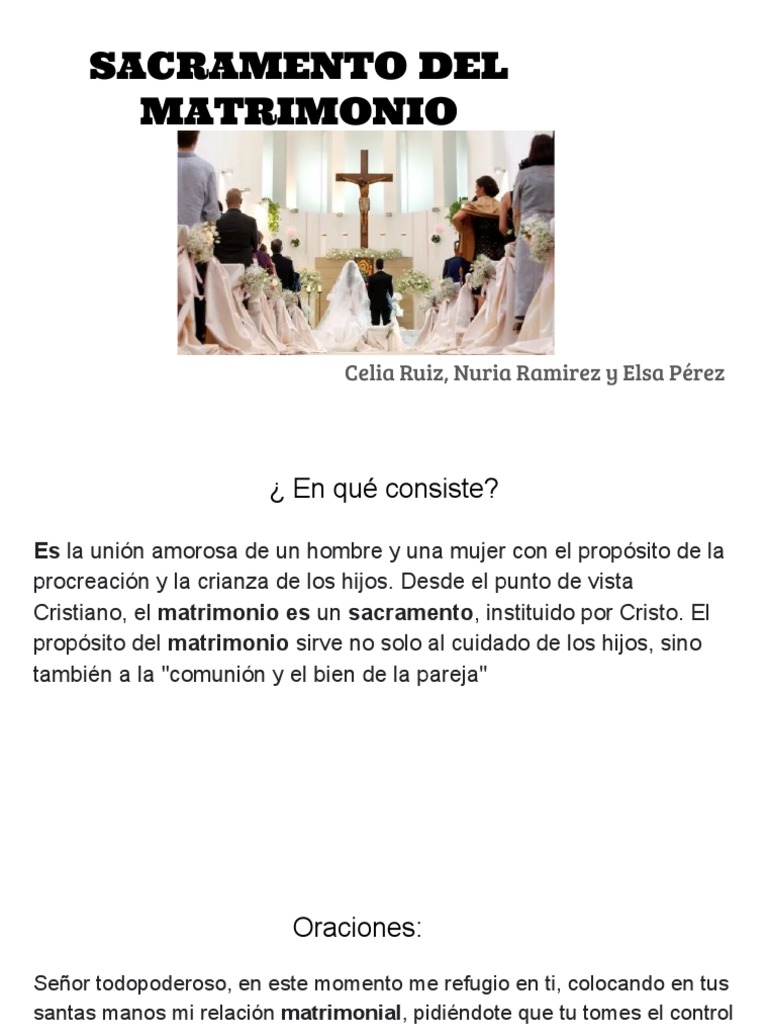 Sacramento Del Matrimonio | PDF