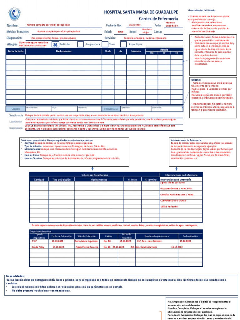 Instructivo de Cardex | Descargar gratis PDF | Medicamentos con receta ...