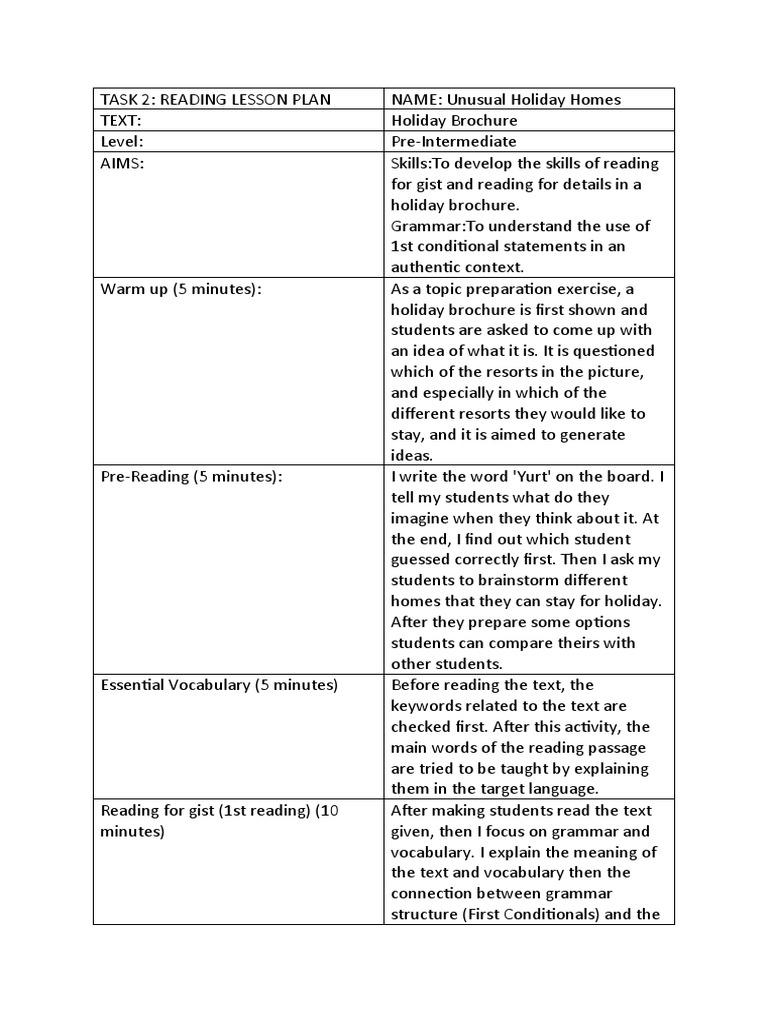 Unusual Holiday Homes: An Interactive Lesson Plan Focusing on Reading Skills, Vocabulary, and ...