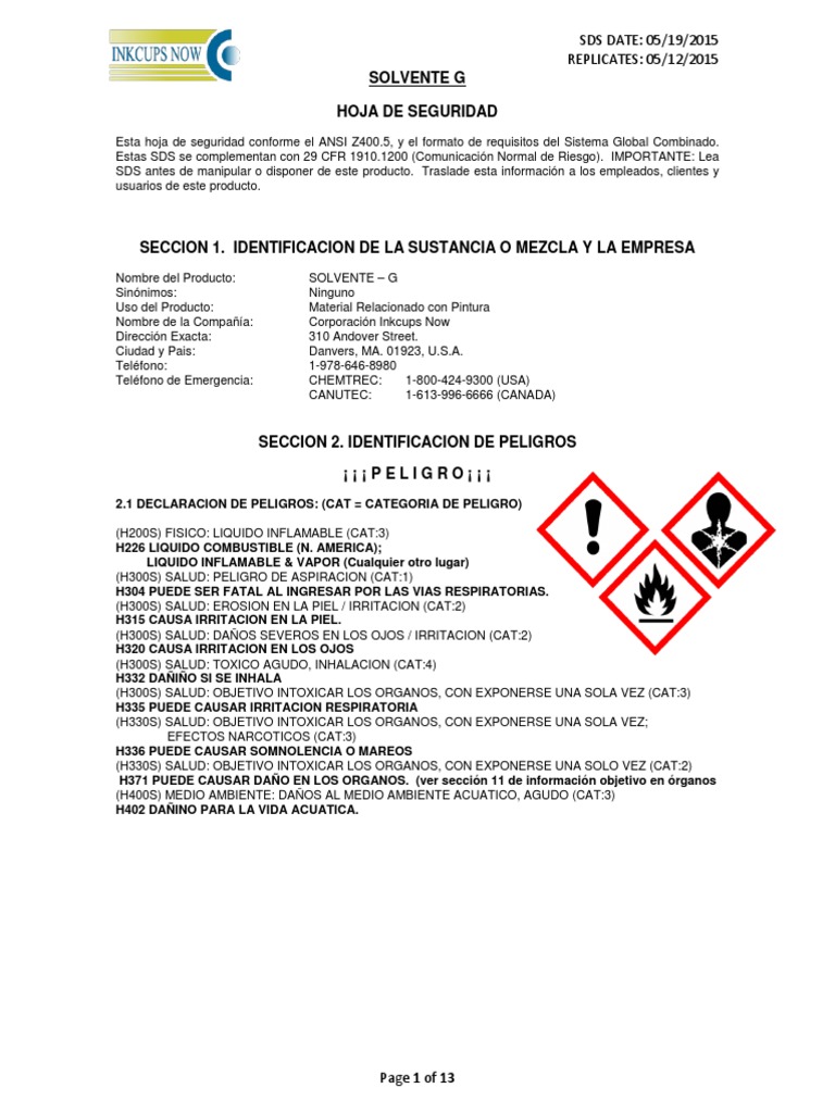 Solvente G - Easy Solvent | PDF | Química