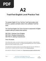 Level A1 English Test PDF | PDF | Leisure