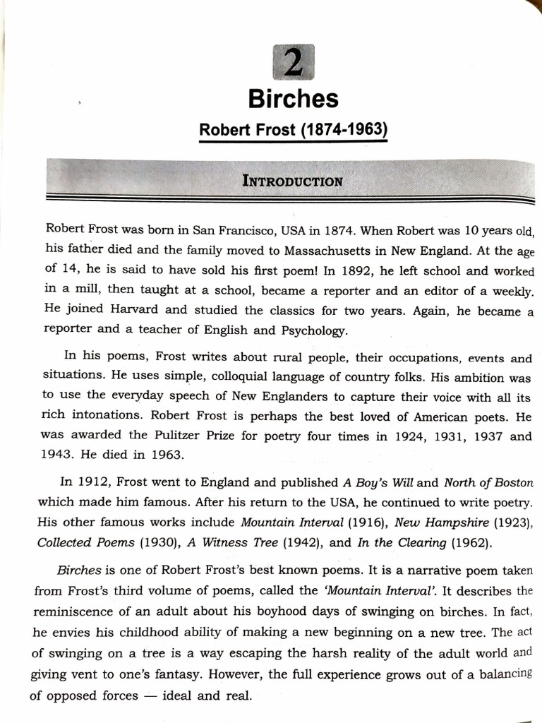 BIRCHES | PDF BIRCHES | PDF