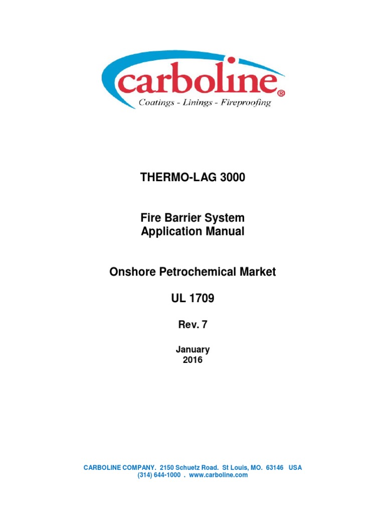 Thermo-Lag 3000 Application Manual | PDF | Pump | Welding