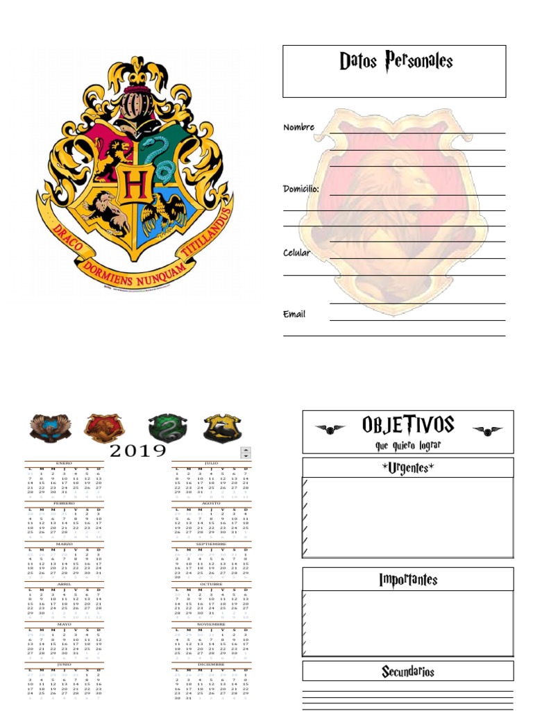 Agenda Harry Potter 2023 | PDF