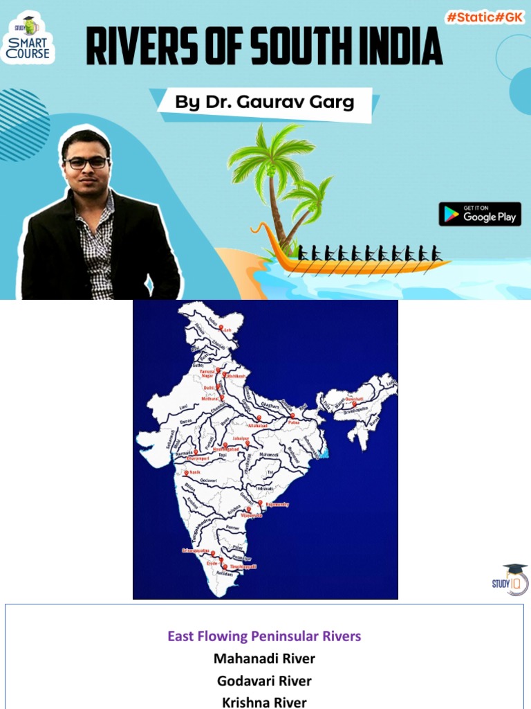RiversOfSouthIndiaPPT | PDF | Physiographic Divisions | Aquatic Biomes