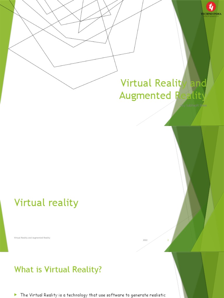 Virtual Reality and Augmented Reality. | PDF | Virtual Reality ...