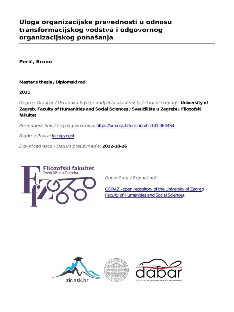 Bruno Peric Diplomski Finalno Za Print Bez Posvete | PDF