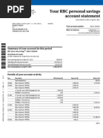 Your RBC Personal Banking Account Statement | PDF | Deposit Account | Banks