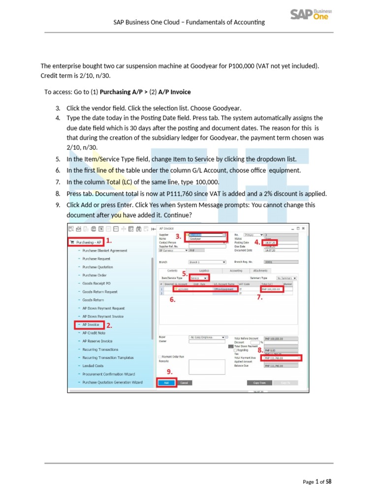 Exercise 2 | PDF | Invoice | Payments