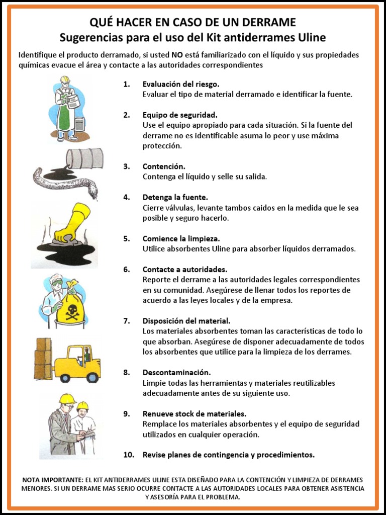 Uso de Kit Antiderrames | PDF | Hogar, jardinería y bricolaje