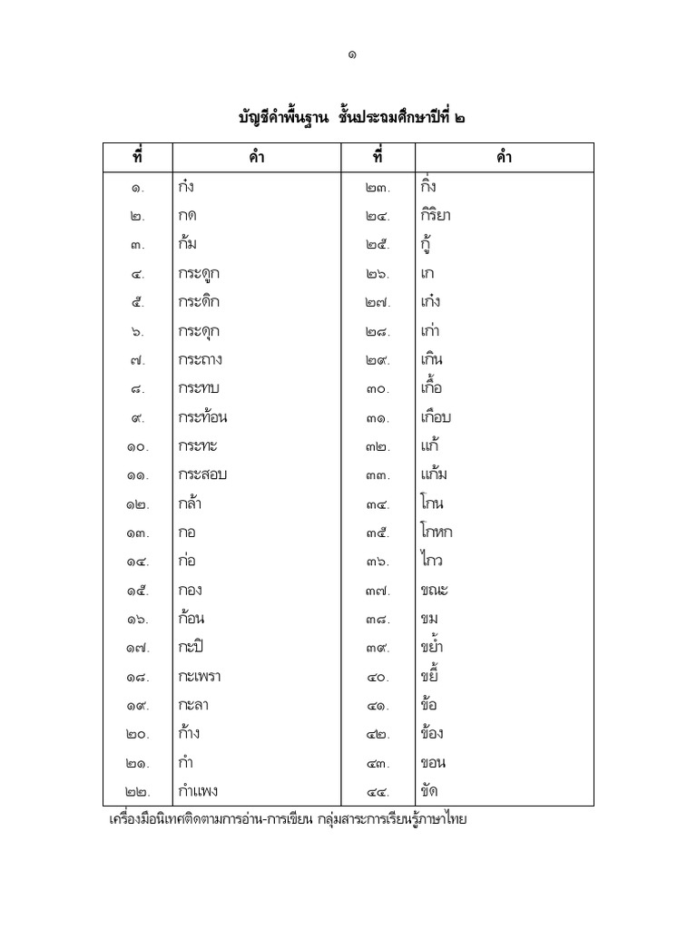 Thai Vocabulary22 | PDF