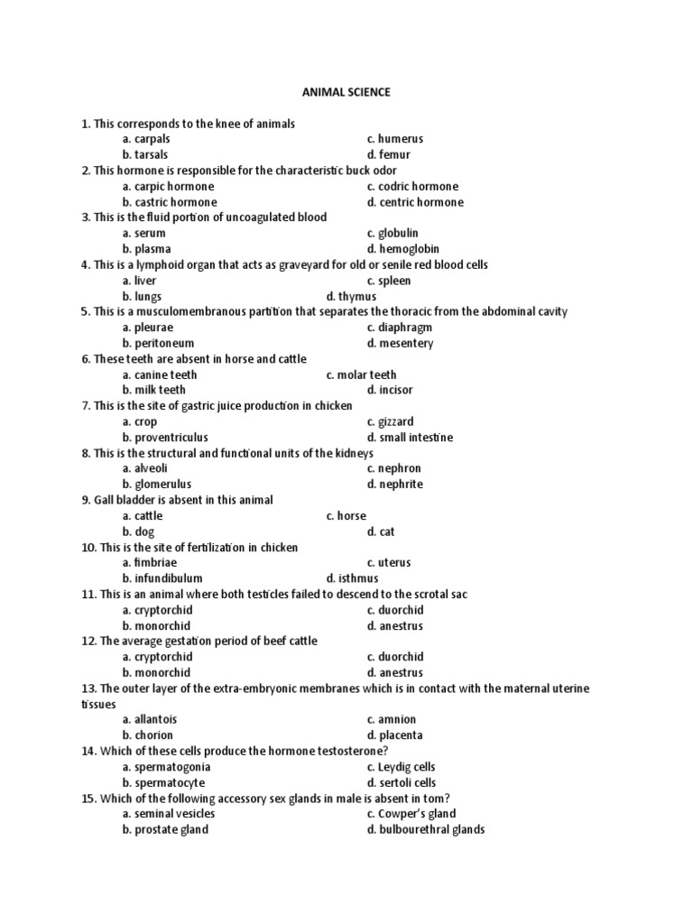 Animal Science | PDF | Chicken | Meat